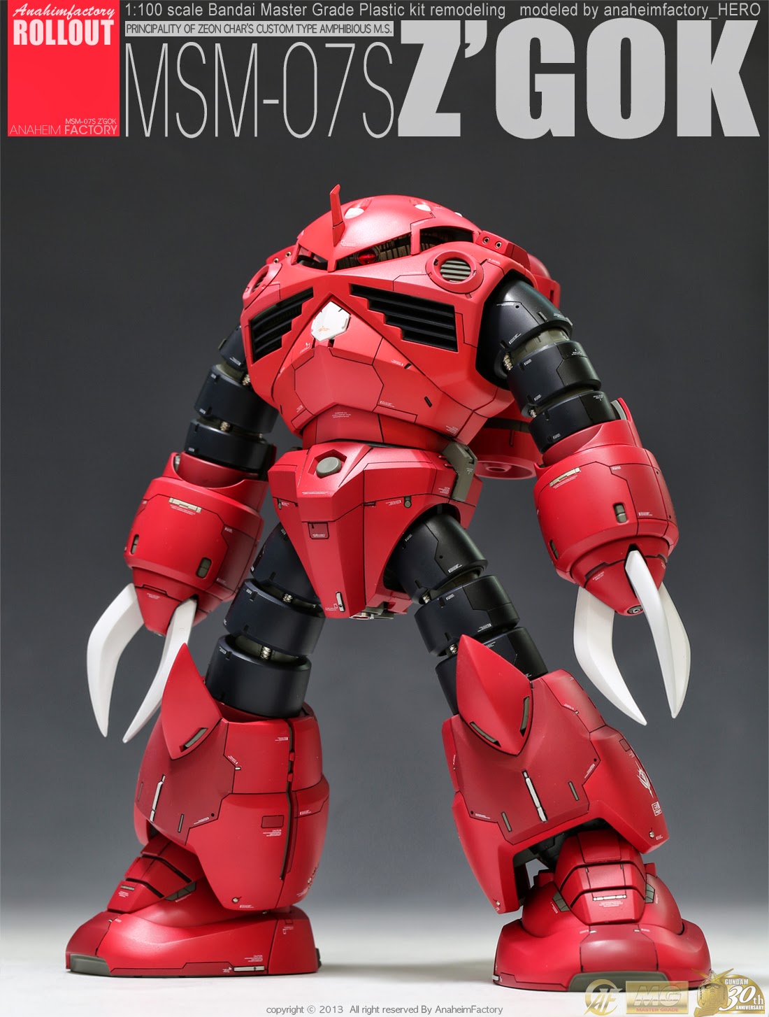 GUNDAM GUY: MG 1/100 MSM-07S Z'Gok - Customized Build