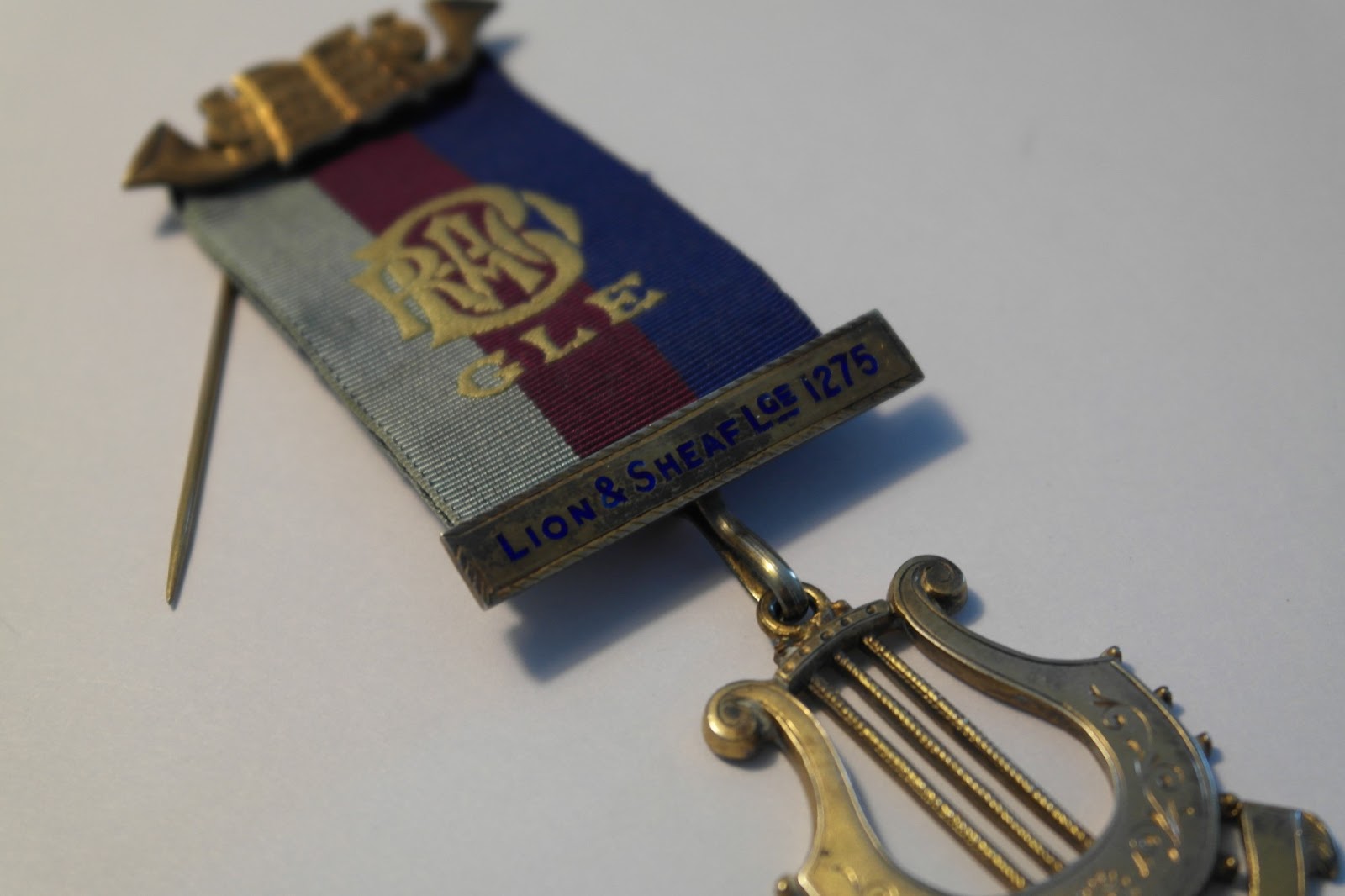 Art Deco Solid Silver RAOB GLE masonic medal, Lion & Sheaf Lodge 1275 ...