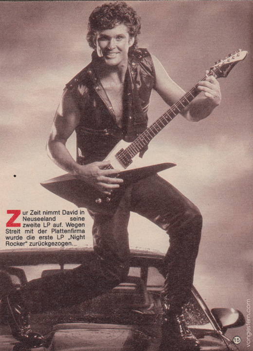 vongestern Blog: Endlich: David Hasselhoff-Star-Album (1986)