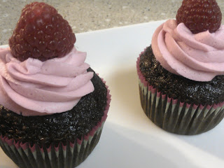 Baker Becky: Chocolate Raspberry Truffle Cupcakes