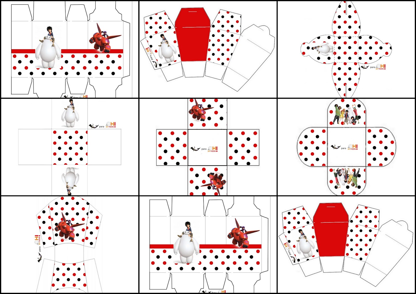 Big Hero 6: Free Printable Boxes. - Oh My Fiesta! for Geeks