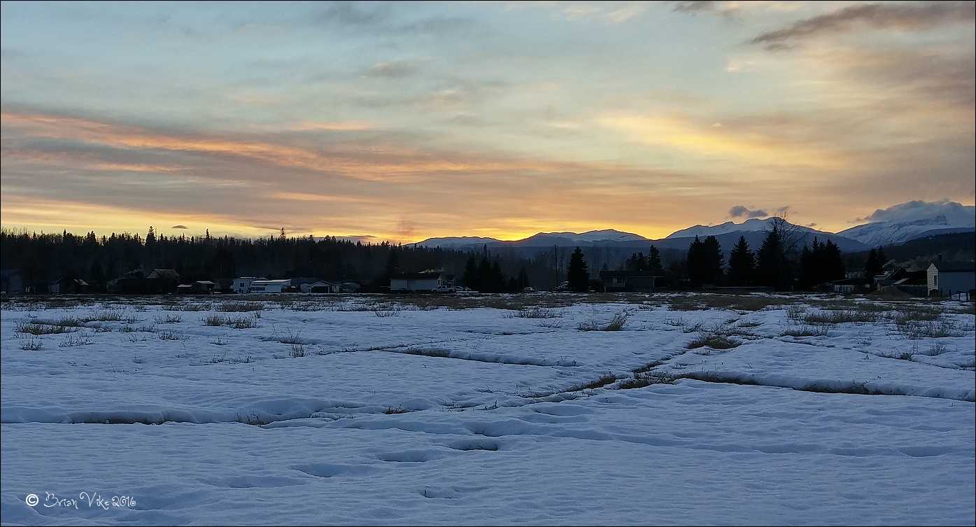 Northern Interior British Columbia: March 2016 Sunset Over Houston ...