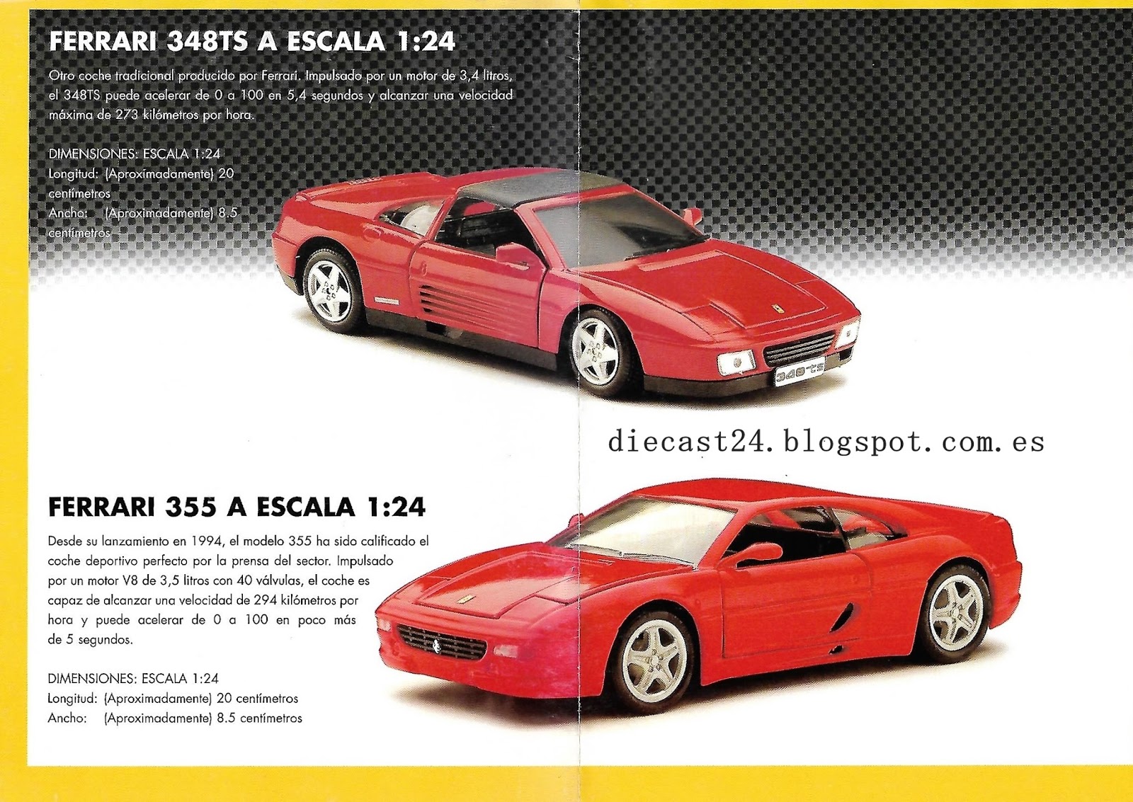 1/24 Diecast miniaturas: Catálogo de la coleccion Shell Ferrari 1996 ...
