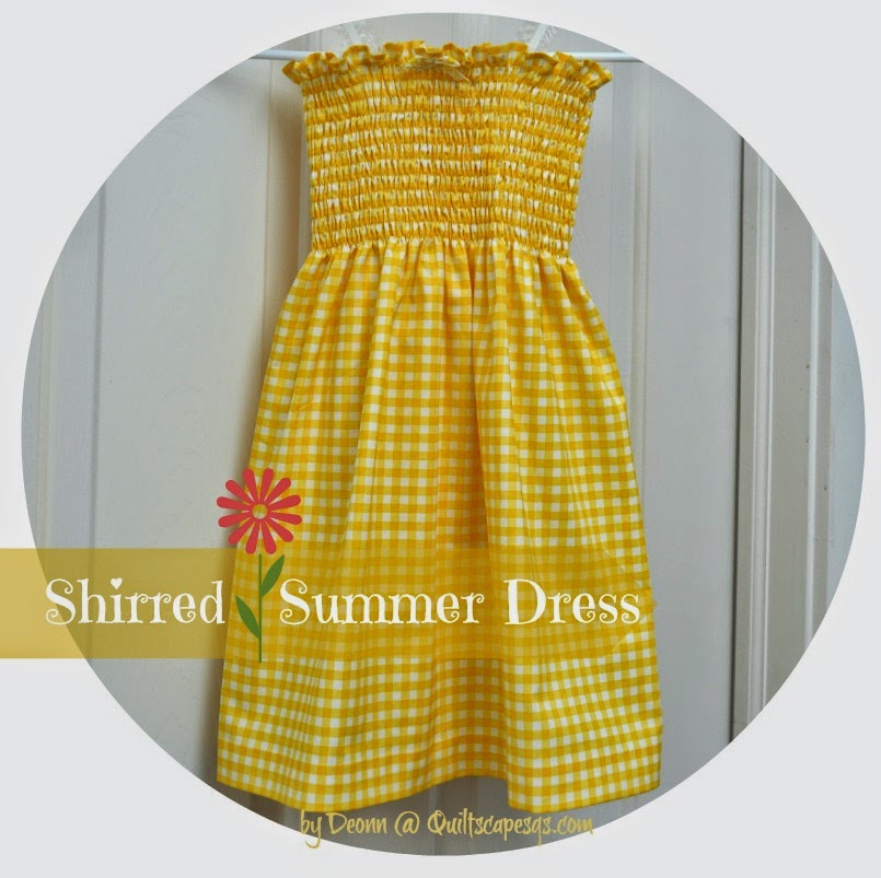.Quiltscapes.: Summer is here! Plus a Sweet, Shirred Summer Dress Free ...
