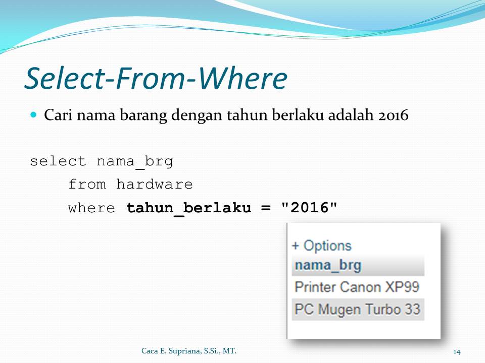 Pengaksesan Basis Data [10]