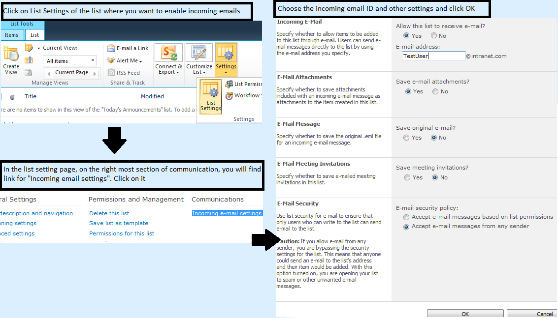 Office365 Tips,tricks issues and more.....: Email enable SharePoint ...