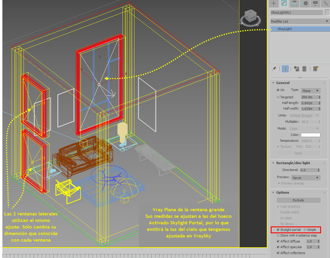 Modelado en Revit, Max, Photoshop y otros: Iluminación con VrayPlane