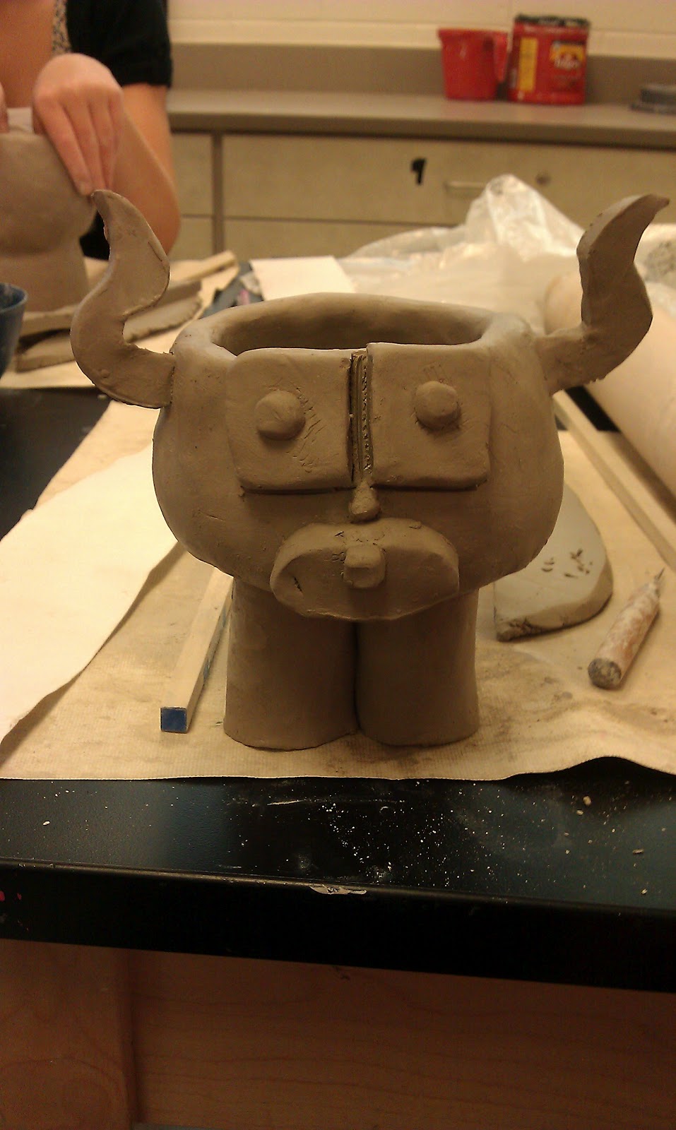 Art with Mrs. Kennedy: 8th grade ceramics- Monster Planters