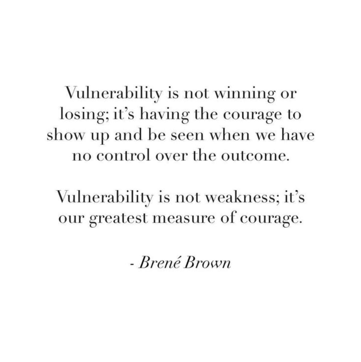 Being Vulnerable