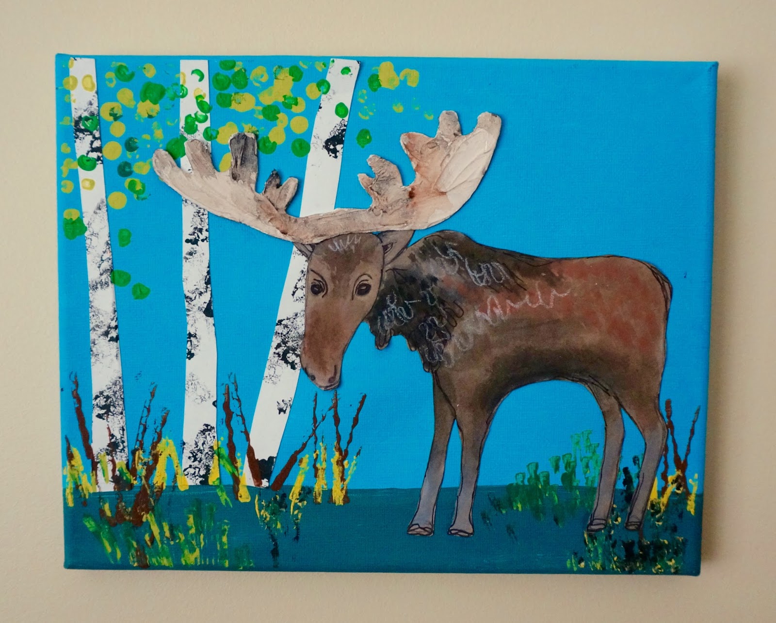 that artist woman: 'Moose in the Wild' Art Project