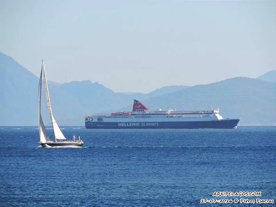 New Port Karlovassi: Δοκιμαστικο πραγματοποιει εδω και ωρα το Νησος Σαμος