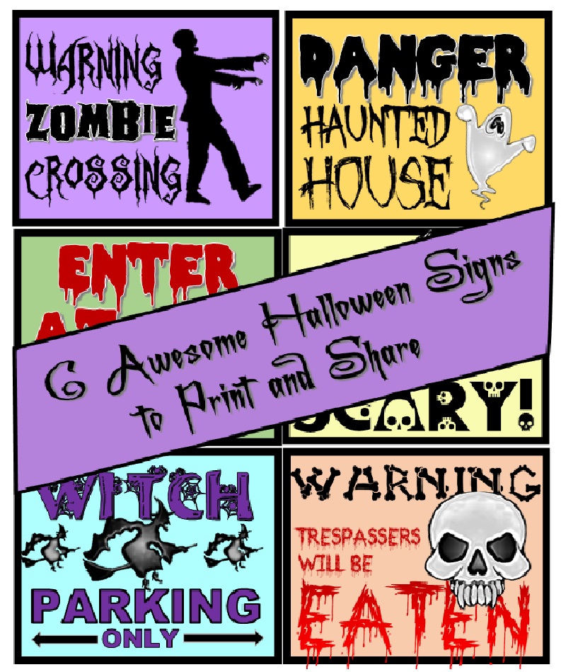 Let It Shine: 6 Awesome Halloween Signs to Print and Share