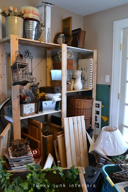 Chaos with junk storage - Funky Junk InteriorsFunky Junk Interiors