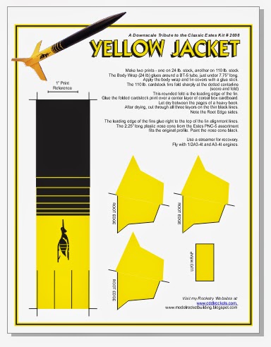 Model Rocket Building: Yellow Jacket Downscale PDF is Available!