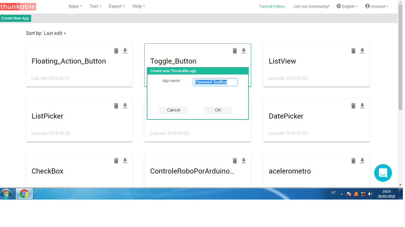 Tutor Dos Nerds Password Textbox Desenvolva Aplicativo Com Senha No Thunkableapp Inventor