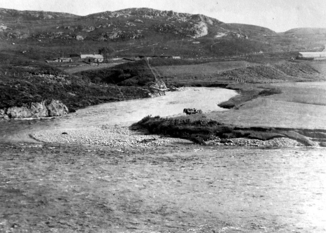 Tour Scotland: Old Photograph River Carron Attadale Scotland