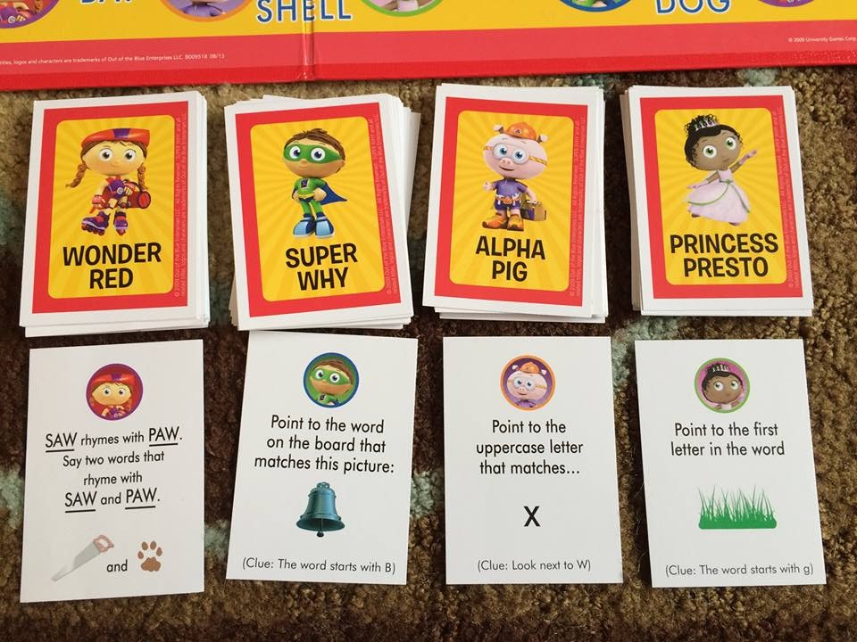 Thoughts of Fluff: Super Why! ABC Letter Game (review)