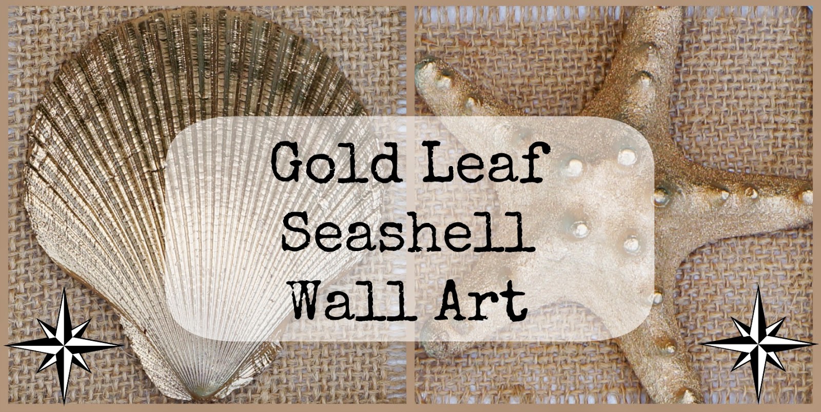 Snaps of Ginger: Gold Leaf Seashell Wall Art