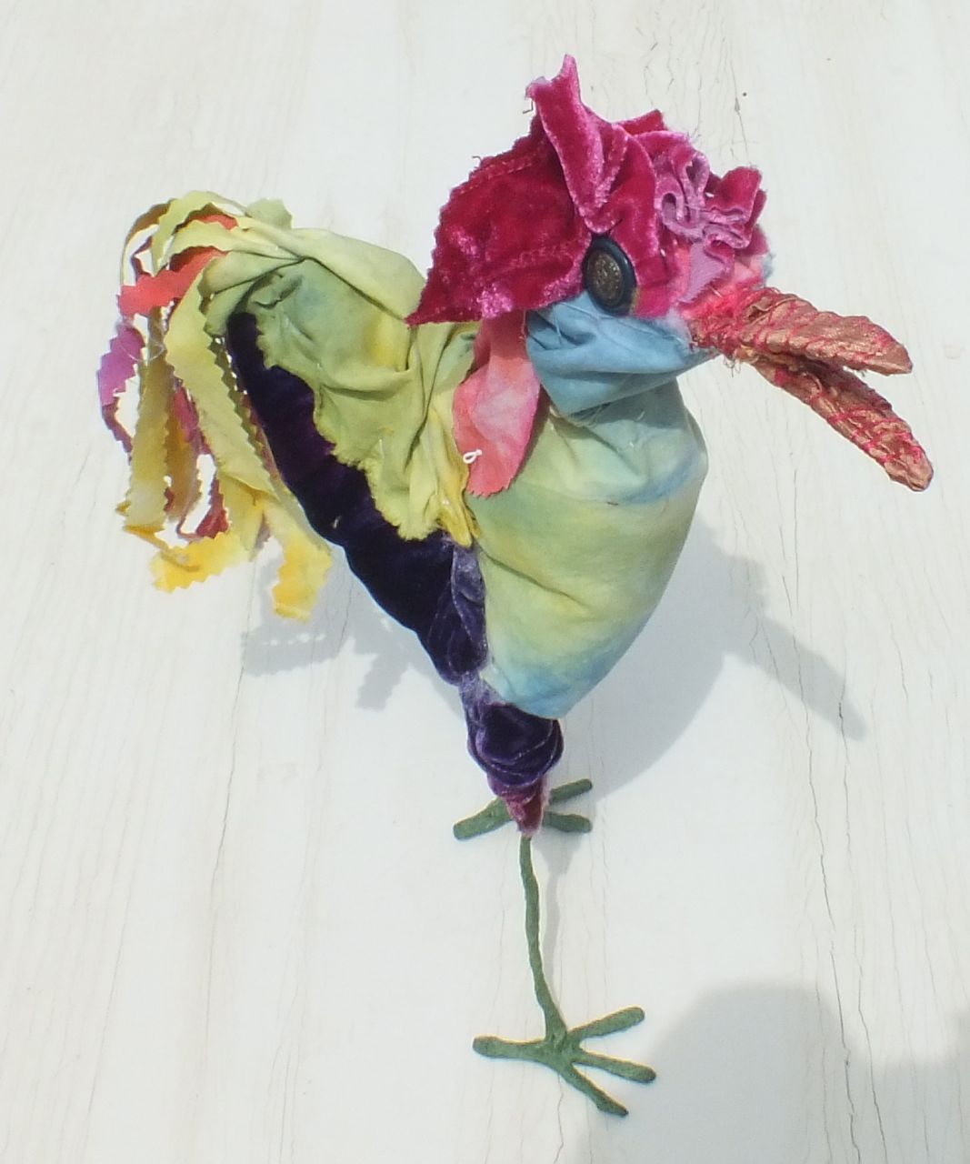 Fabricollage: Fabric birds - wonderfully whimsical