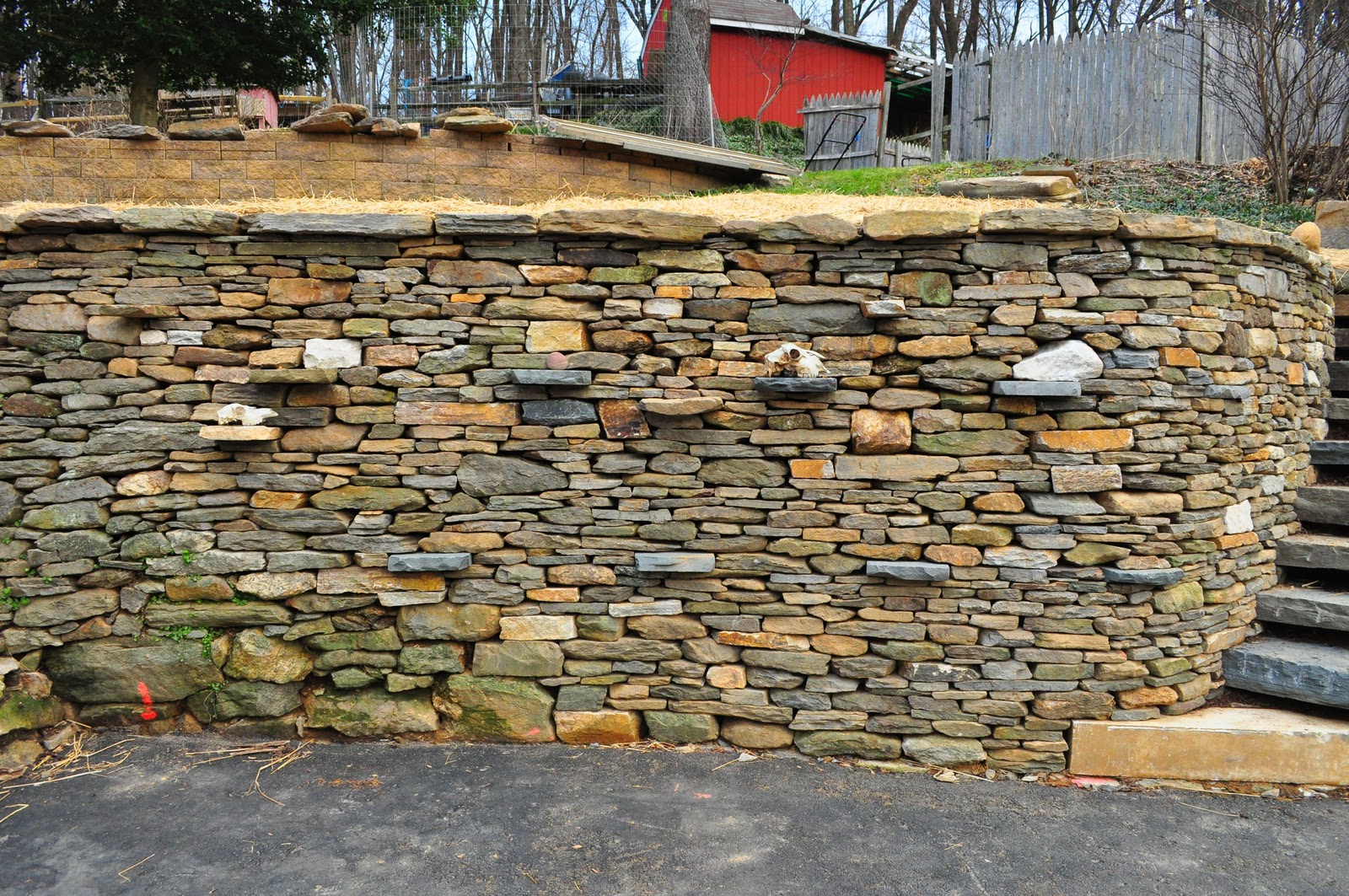 ROCKIN WALLS: Warren Road Project Completed Retaining Wall Pics 12/11