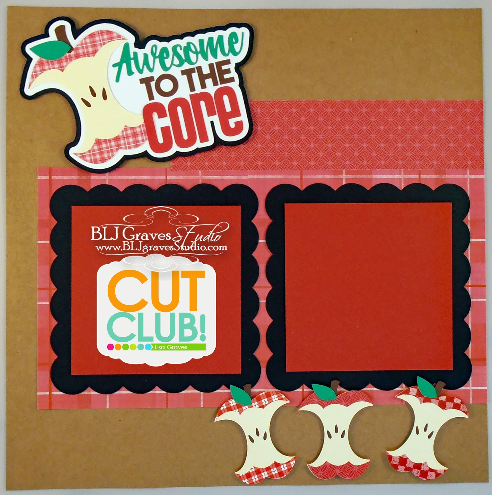 SVGCutClub: Awesome To The Core Scrapbook Layout