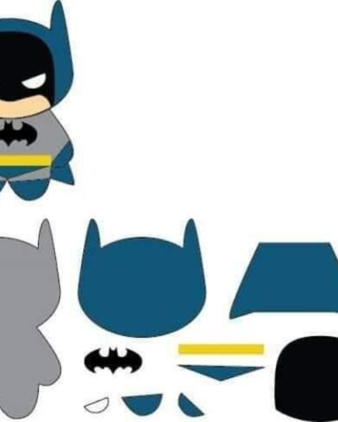 4 moldes de Batman para artesanato com feltro - Ideias e Manualidades ...