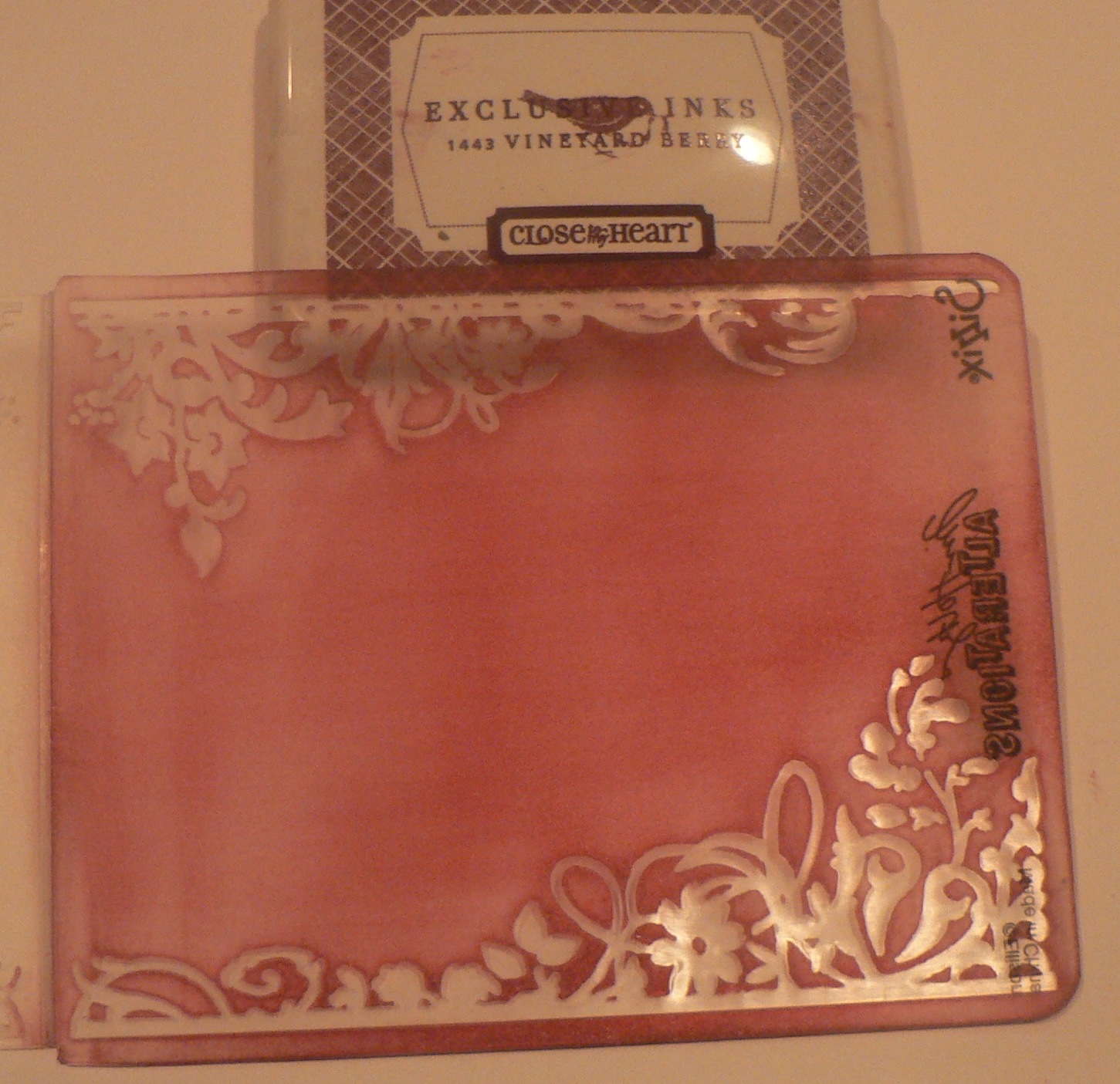 Creative Expressions: K is for Kissed Impressions Stamp Technique