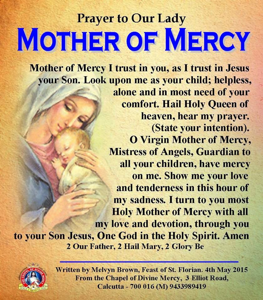 Melvyn Brown, The Anglo-Indian Chronicler: Prayer- Our Lady Mother of ...