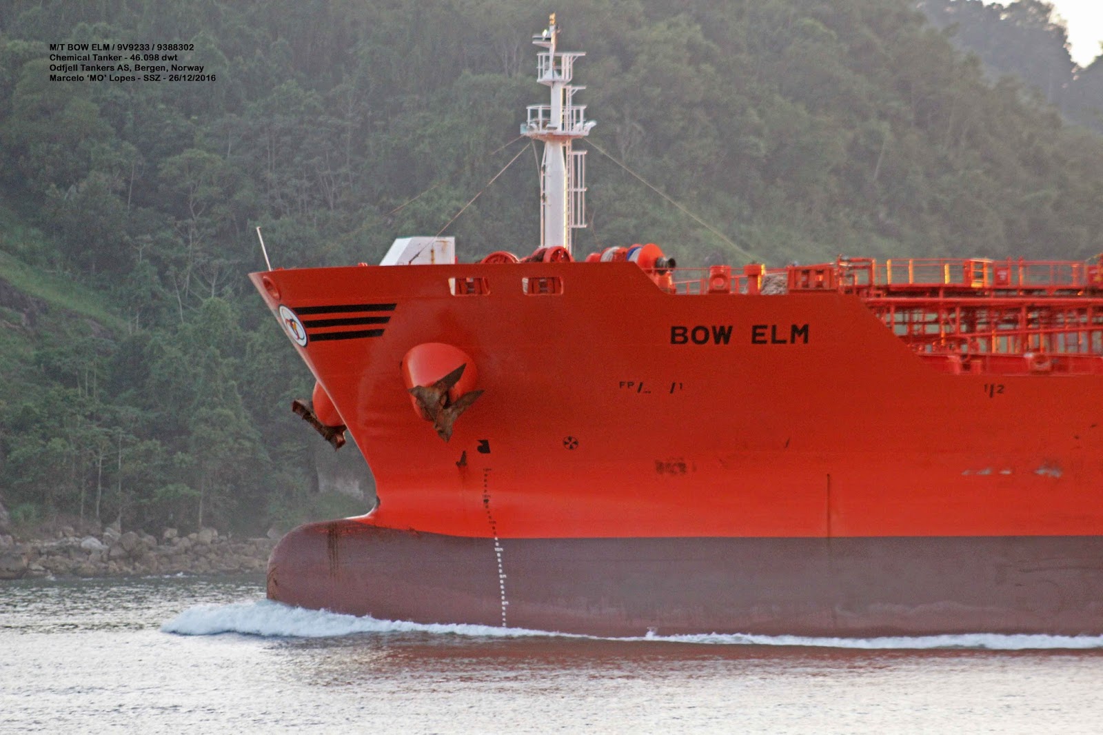 Santos Shiplovers: M/T Bow Elm / 9V9233 - Demandando a Alemoa no início ...