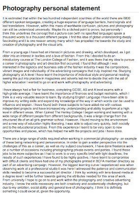 Professional Frameworks 3: Artist Statements/Personal Statement.