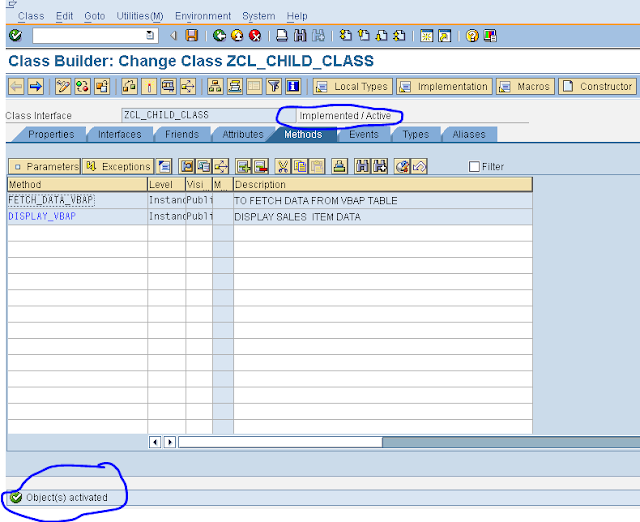 SAP TECH: Global Class : Inheritance