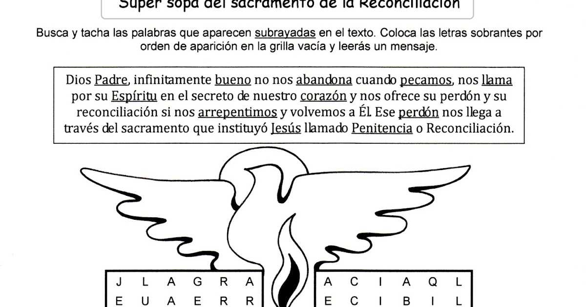 El Rincón de las Melli: Súper sopa del sacramento de la Reconciliación