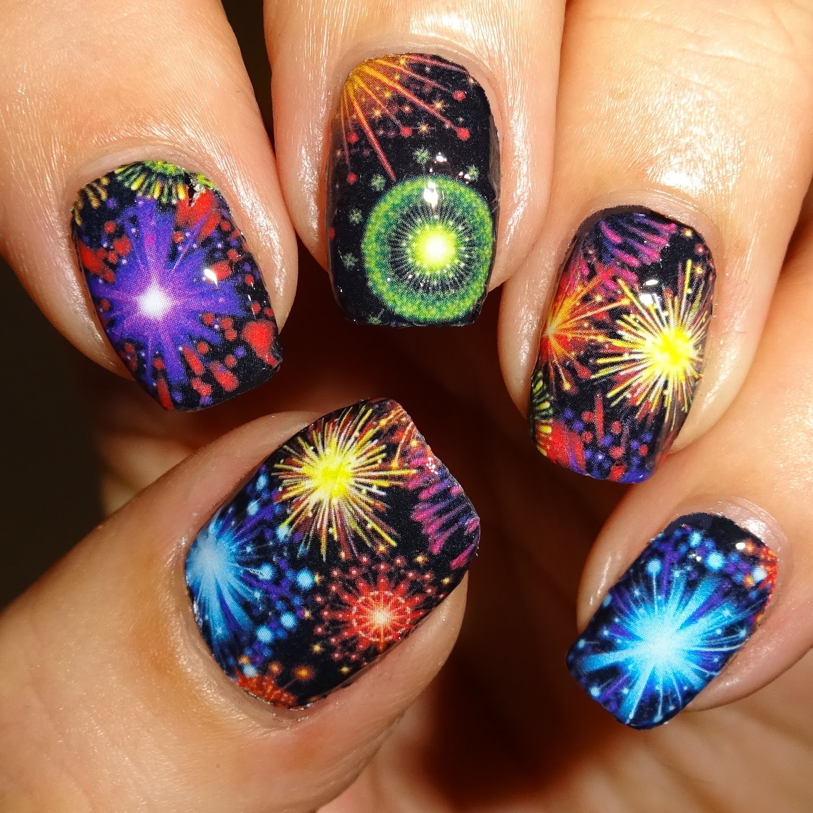 Wendy's Delights: Firework Frenzy Nail Art Water Decal Wraps from ...