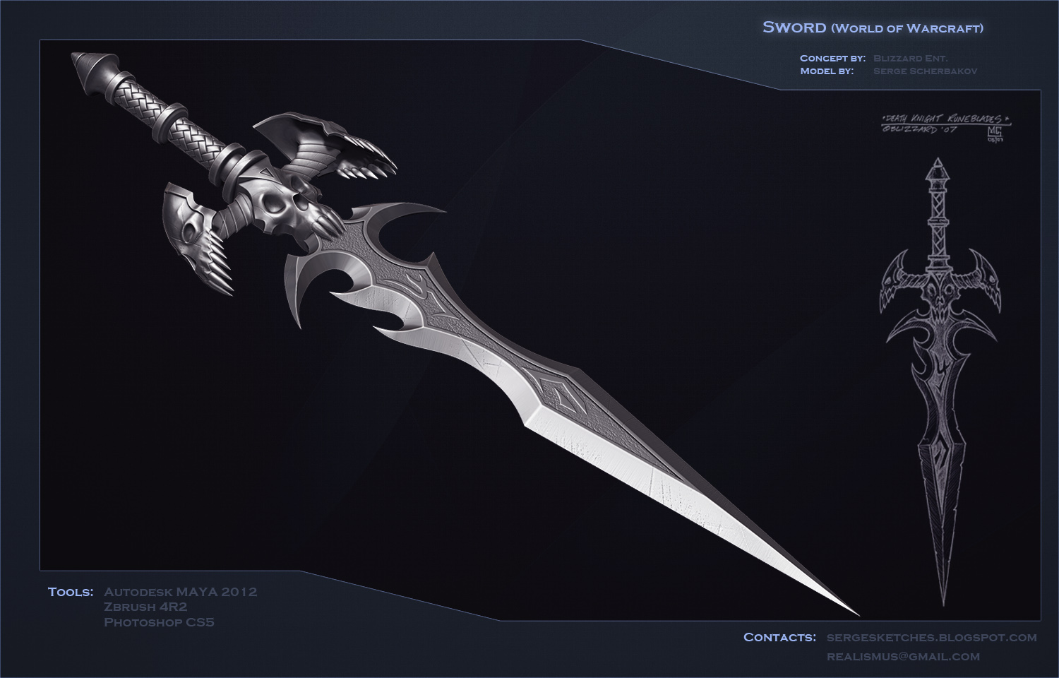 Finished model - Sword (world of warcraft)