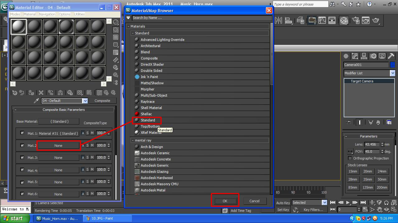 3d tutorials: Wire frame render with A.O in 3ds-Max
