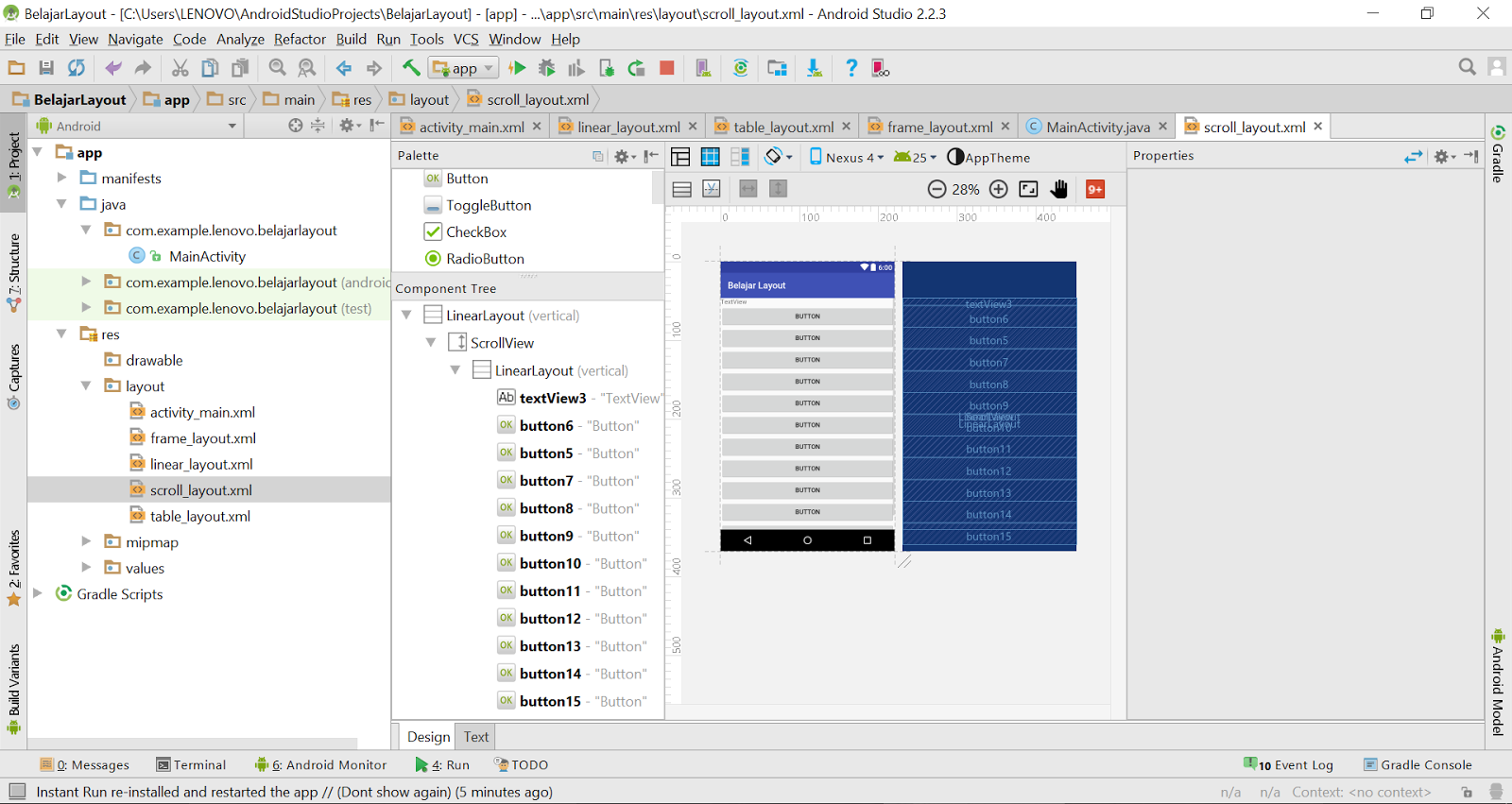 Let's Love: Tutorial Membuat Layout Pada Android Studio