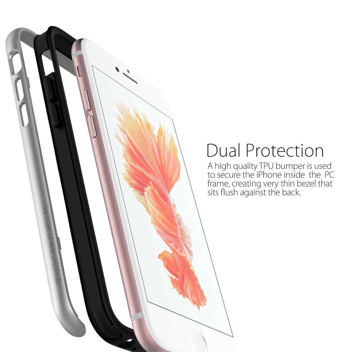 iPhone 6/6S Case Araree [Hue] Dual Layer TPU Bumper PC Frame Slim Fit ...