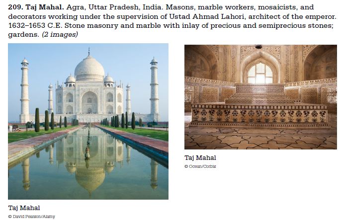 Gibby's AP Art History: 209. Taj Mahal - Islamic, Mughal Period - c ...