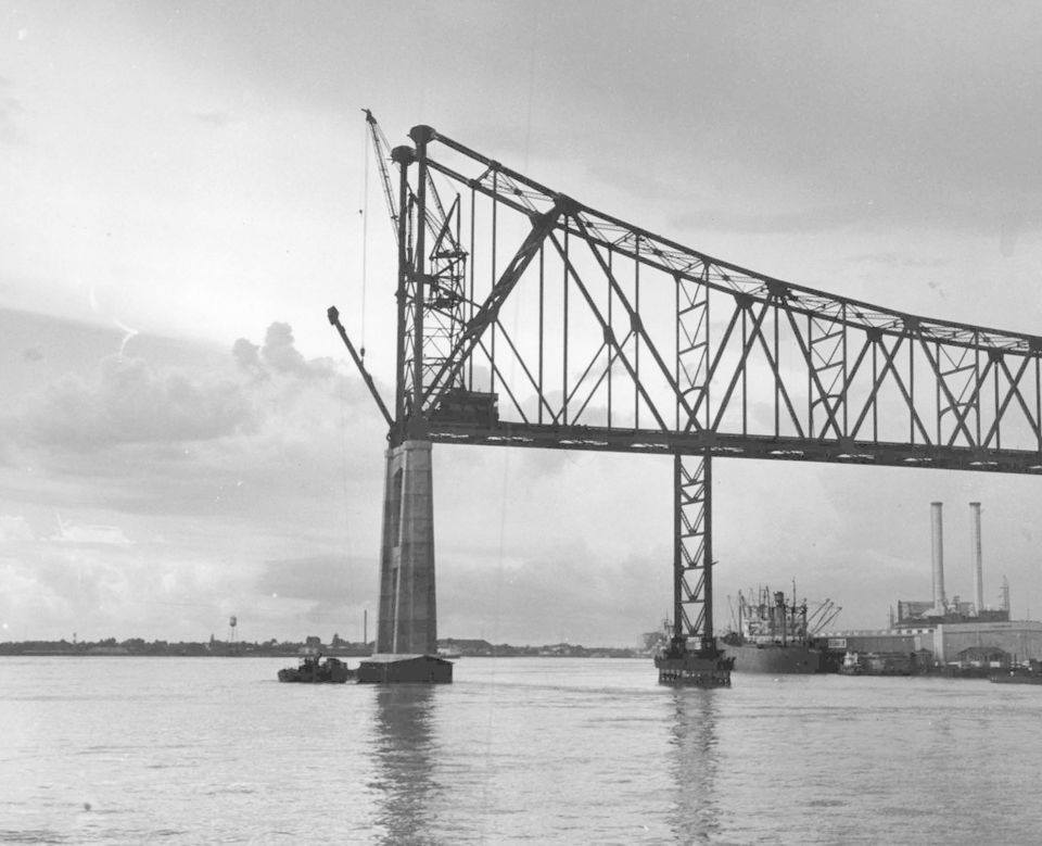 Industrial History: Crescent City Connection Bridge over Mississippi ...