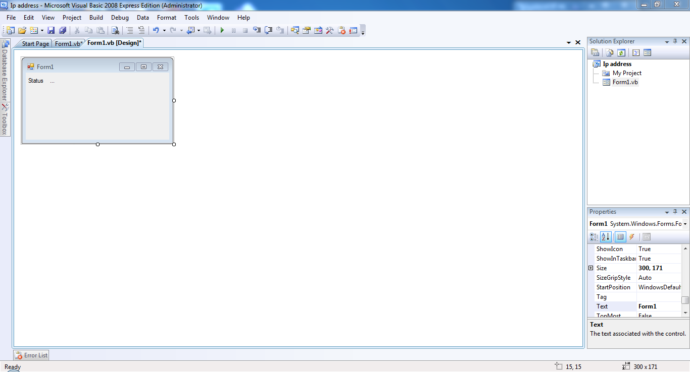 Membuat program cek koneksi menggunakan visual basic 2008/ vb.net - artikel visual basic