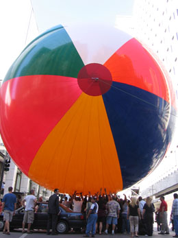 Ocean of memories: Largest inflatable beach ball