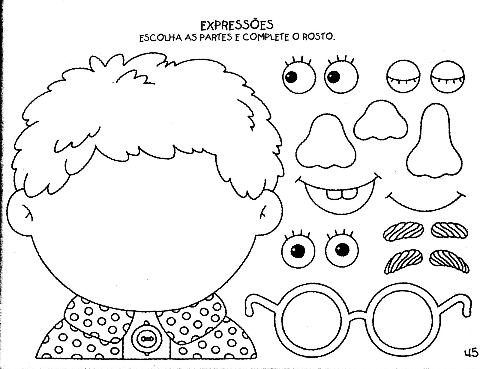 BLOG PROFESSOR ZEZINHO: Atividades de Artes - Máscara e Desenhos para ...