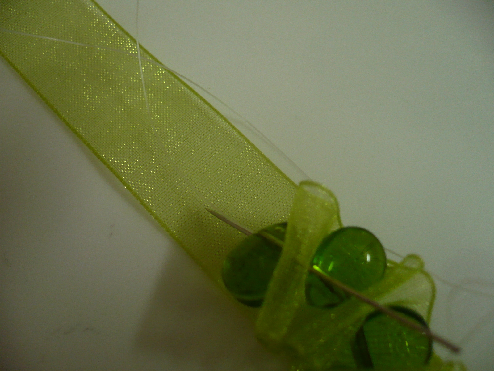 What the above step will do is to get your ribbon to bunch up between ...