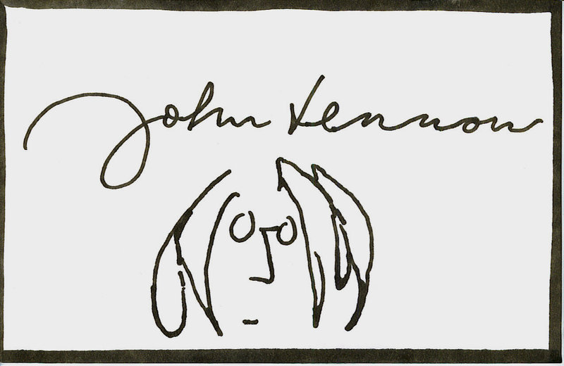 La firma de John Lennon
