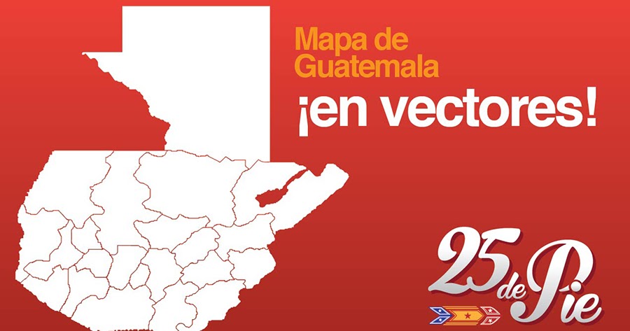 Mapa de Guatemala en vectores Gratis con divisiones de Departamentos ...