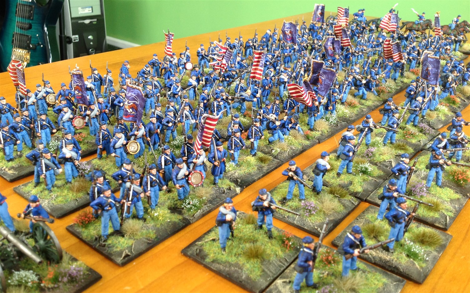 15mm paint shack: 28mm ACW army three months in