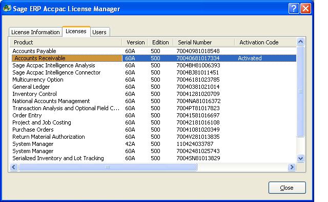 Accpac in Indonesia by Microtek: License Registration in Accpac