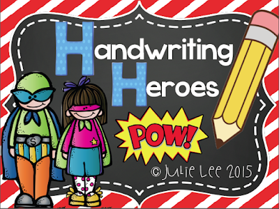 Mrs. Lee's Kindergarten: Handwriting SUPER Heroes!!