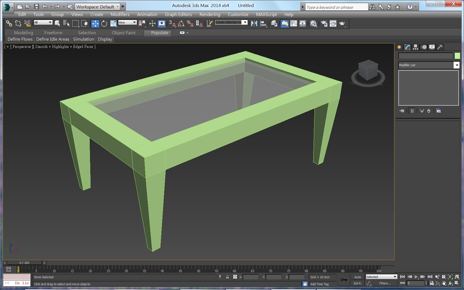 瓊斯的電腦繪圖教學: 3DS MAX->Easy 3ds max drawing the simple coffee table