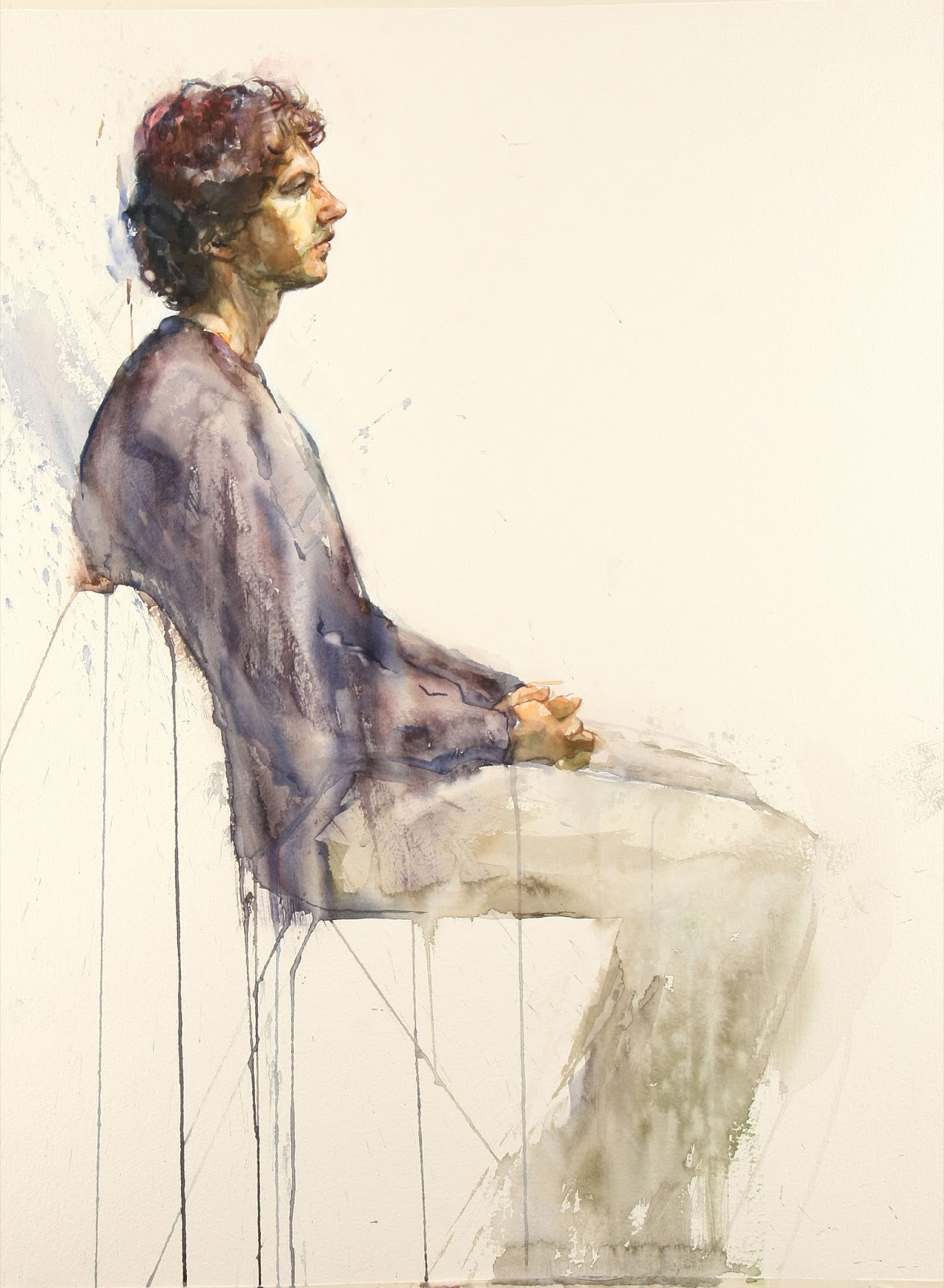 Aine Divine Paintings: Painting the side profile